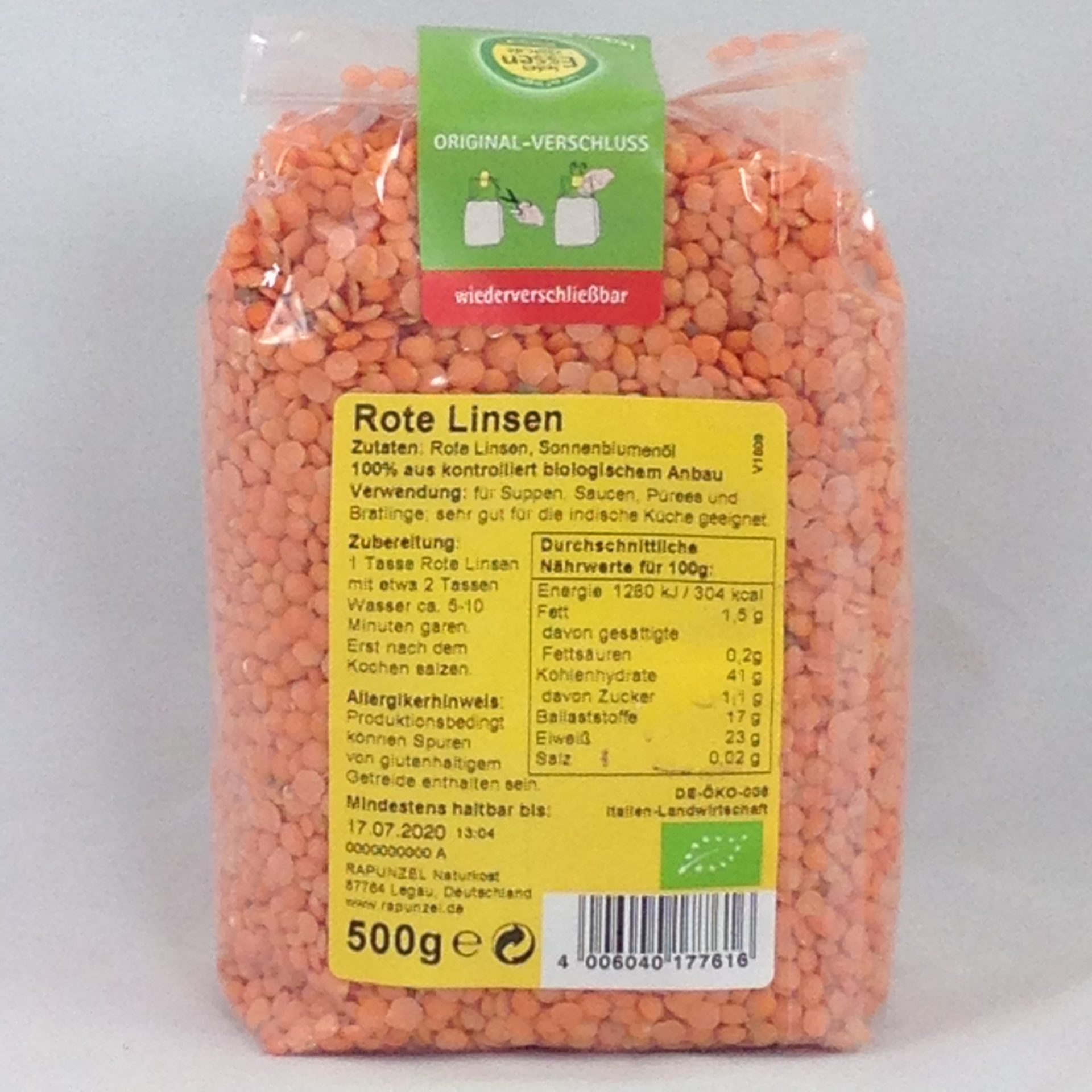 Rote Linsen – Bio Grauer Naturkostladen