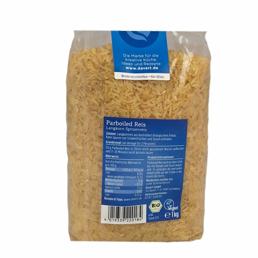 Parboiled Reis online kaufen & bestellen » Bio Grauer Shop